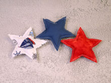 DIY Stuffed Patriotic Fabric Star | 4th July Fabric Stars Sewing ...