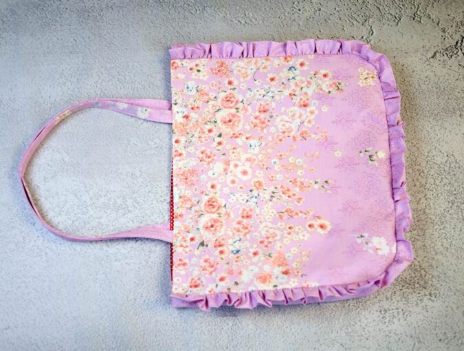 DIY Large Ruffle Bag [Sewing Pattern + VIDEO] ⋆ Hello Sewing