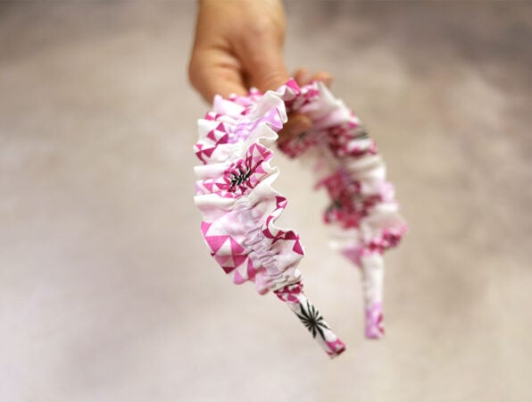 DIY Fluffy Ruffle Headband In 7 Minutes With Just 3 Seams ⋆ Hello Sewing