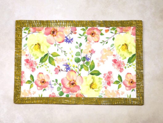 How To Sew Self-binding Placemats [the Easiest Way] ⋆ Hello Sewing