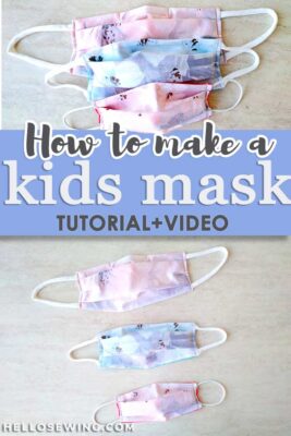 DIY Kids Face Mask Template + Free VIDEO Tutorial ⋆ Hello Sewing