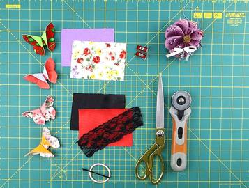How To Make Fabric Butterflies In Minutes / Origami Fabric Tutorial ⋆ ...