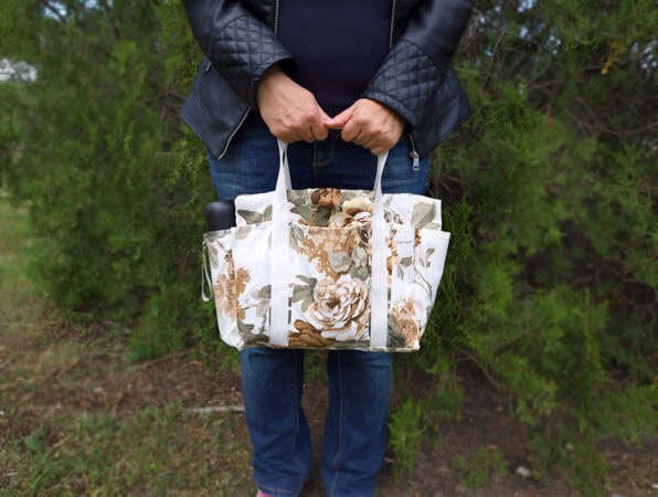 Multi-pocket Canvas Tote Bag ⋆ Hello Sewing