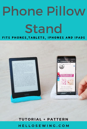 DIY Phone Pillow Stand / Holder Tutorial (+ FREE Pattern) ⋆ Hello Sewing