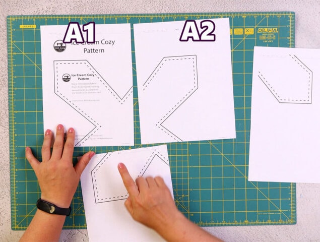 DIY Pint Ice Cream Cozy With Sewing Pattern ⋆ Hello Sewing