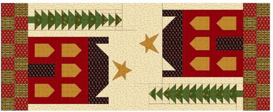 Christmas Table Runner Patterns ⋆ Hello Sewing