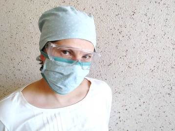 DIY Surgical Scrub Cap Free Sewing Pattern ⋆ Hello Sewing
