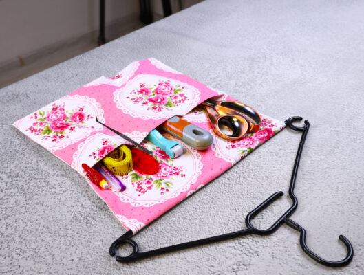 DIY Tool Hanger Holder From Fabric - Simple Storage Solution ⋆ Hello Sewing