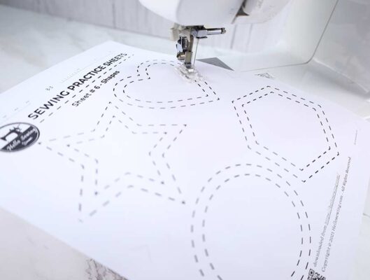Printable Sewing Practice Sheets To Perfect Your Stitches ⋆ Hello Sewing