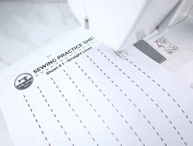 Printable Sewing Practice Sheets To Perfect Your Stitches ⋆ Hello Sewing
