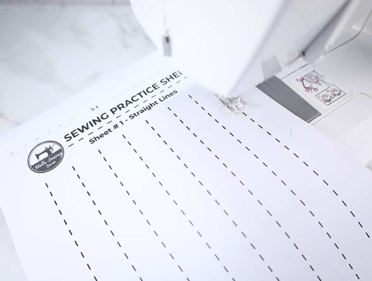 Printable Sewing Practice Sheets To Perfect Your Stitches ⋆ Hello Sewing