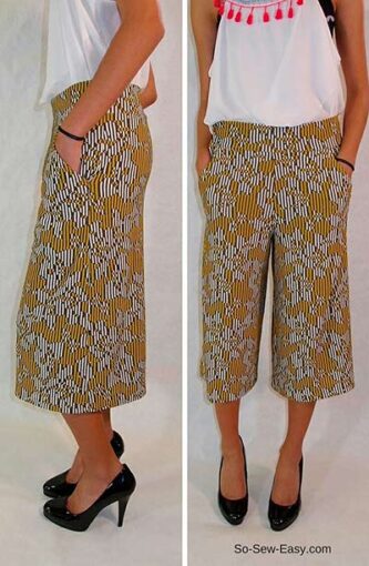 10+ Free Culottes Sewing Patterns For Women ⋆ Hello Sewing