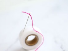 How To Thread A Needle And Tie A Knot ⋆ Hello Sewing