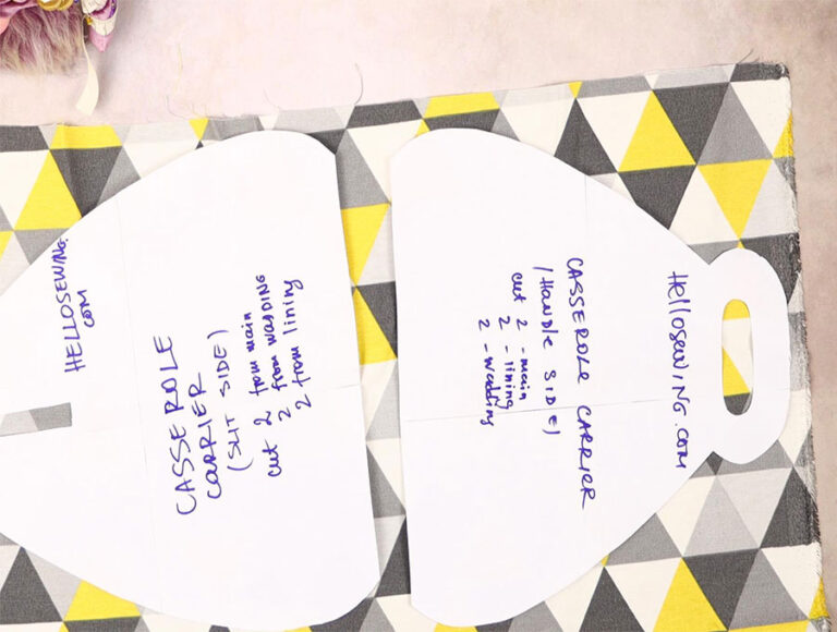 DIY Casserole Carrier (Insulated Food Carrier) With Free Pattern ⋆ ...