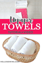 Unpaper Towels DIY: How To Make Reusable Paper Towels For Your Kitchen ⋆ Hello Sewing