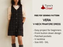 15+ Pinafore Dress Sewing Patterns: Easy Styles For All Skill Levels ⋆ ...