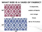 How Big Is A Yard Of Fabric + Free Yardage Chart Printable ⋆ Hello Sewing