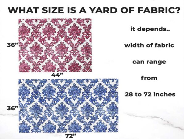 How Big Is A Yard Of Fabric + Free Yardage Chart Printable ⋆ Hello Sewing